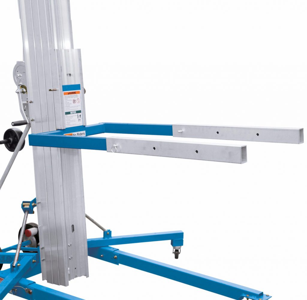 Flat Fork Extension for Material Lift | The Hireman